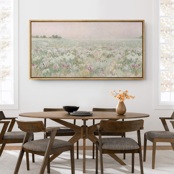 IDEA4WALL Vibrant Wildflower "Meadow Floral Field French Country Artwork Pictures Extra Large ...